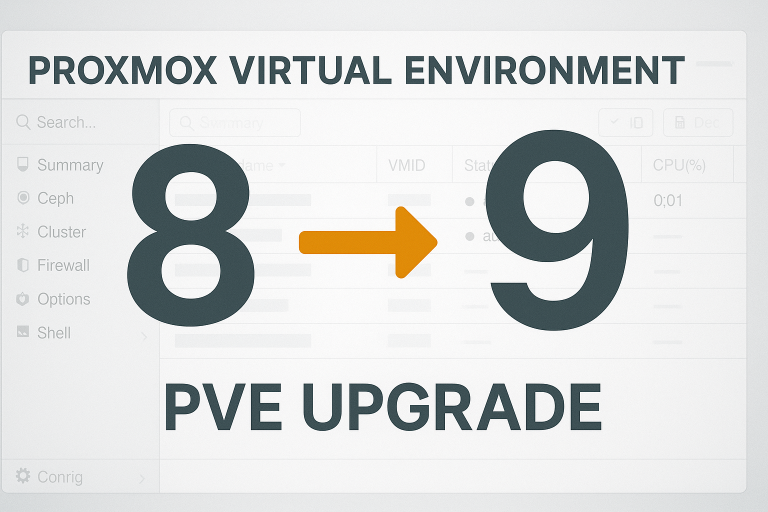 Upgrading Proxmox VE from 8 to 9 - TeknoKafe